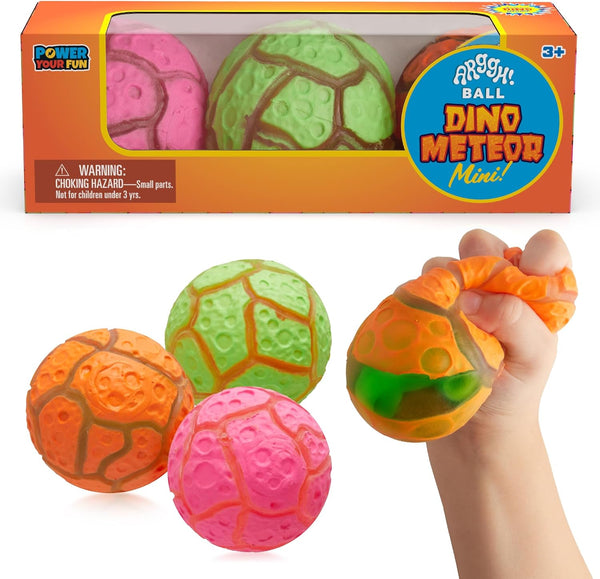 Power Your Fun Arggh! Mini Dino Meteor Stress Balls