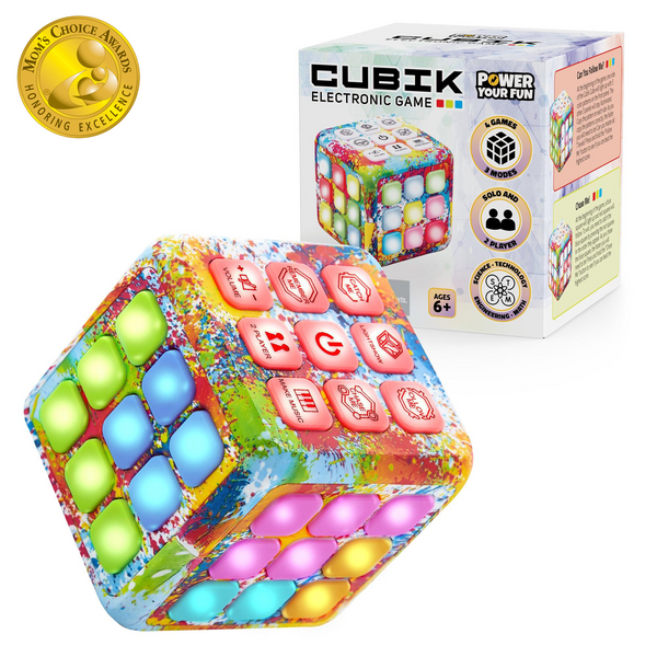 Cubik LED Flashing Cube Memory Game – Power Your Fun